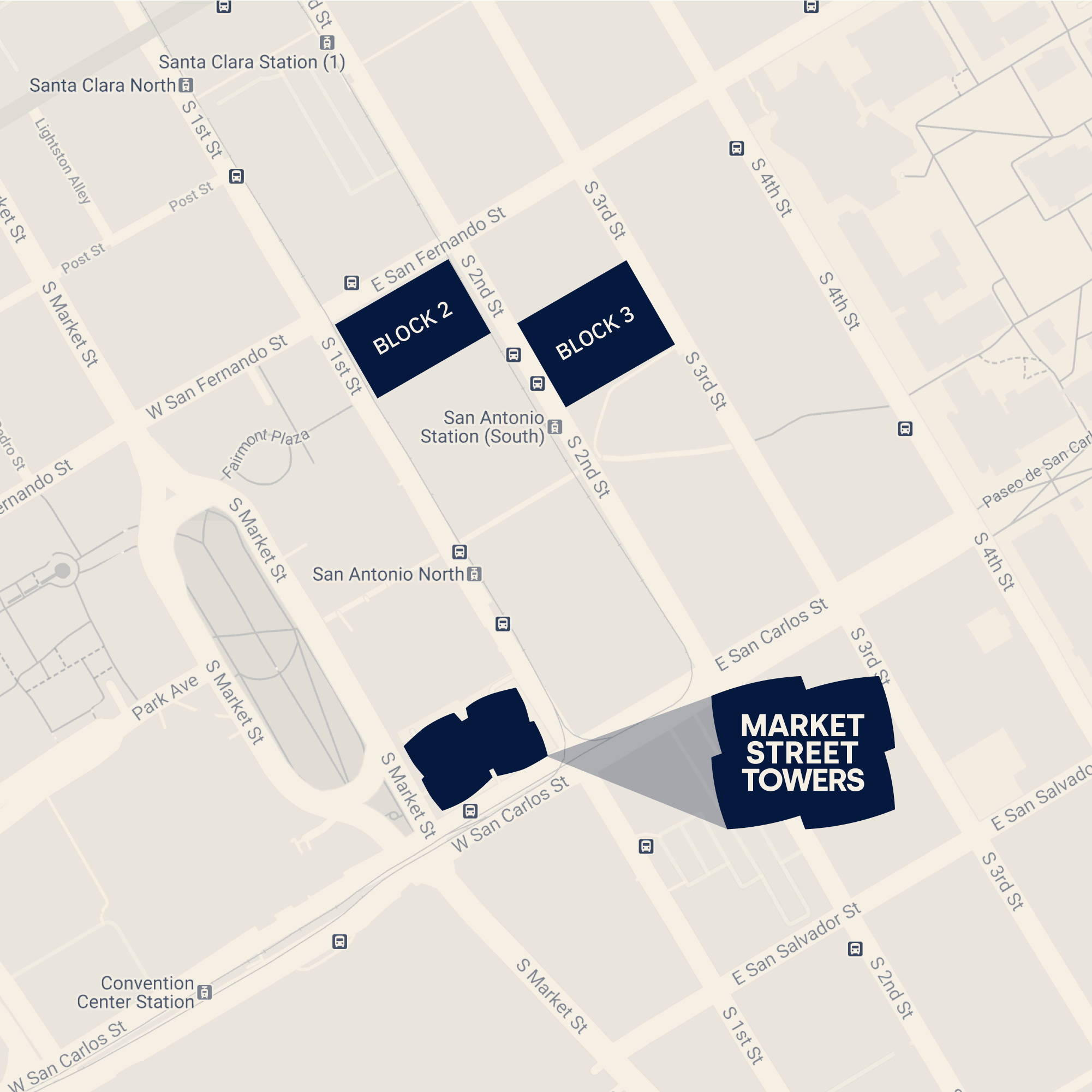 Market Street Towers In San Jose